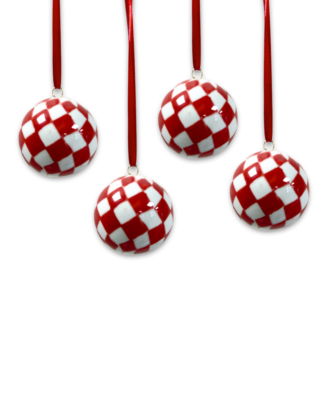 PACK OF 4 GINGER BALLS (red)